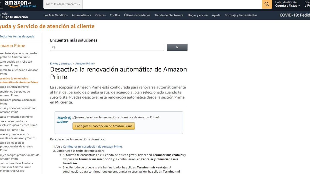 Amazon Prime, cómo se envía - Enrique Ortega Burgos