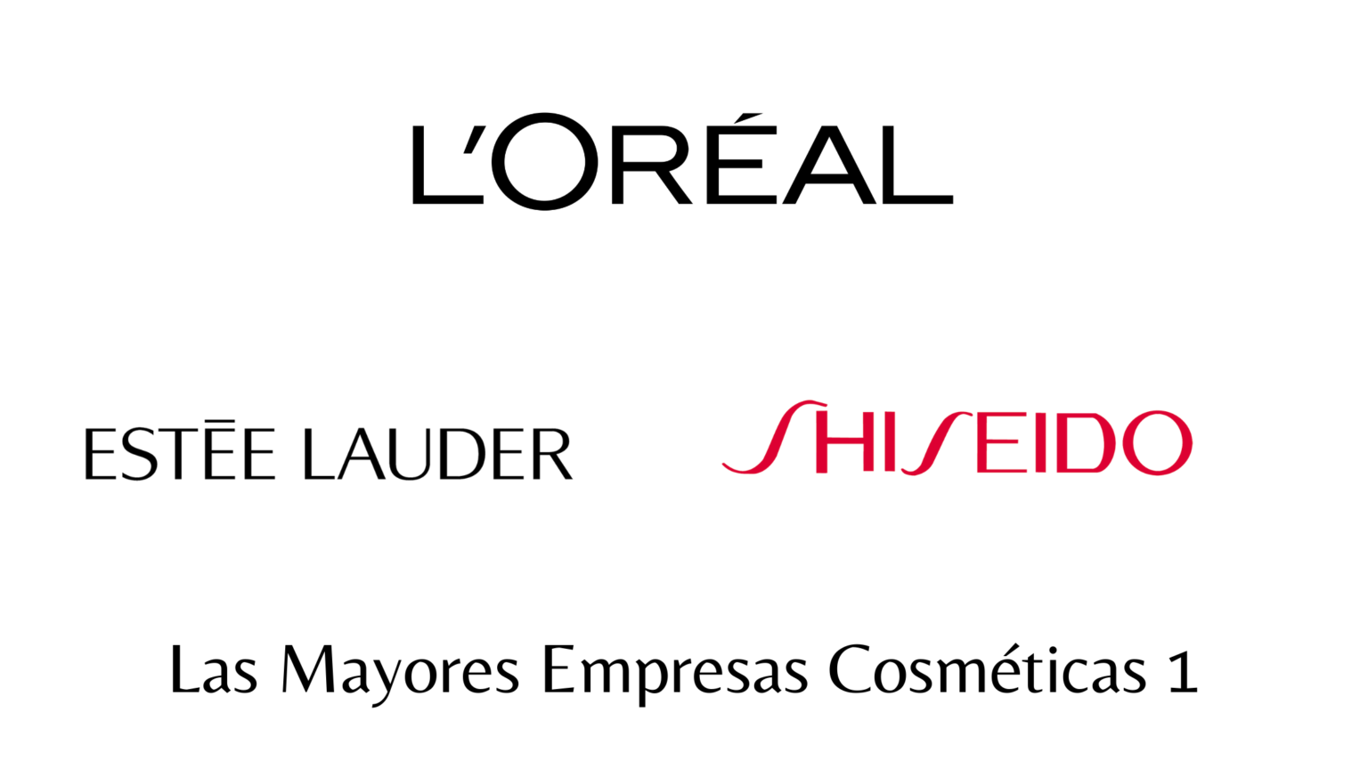Las Mayores Empresas CosmÉticas Parte 1 Enrique Ortega Burgos